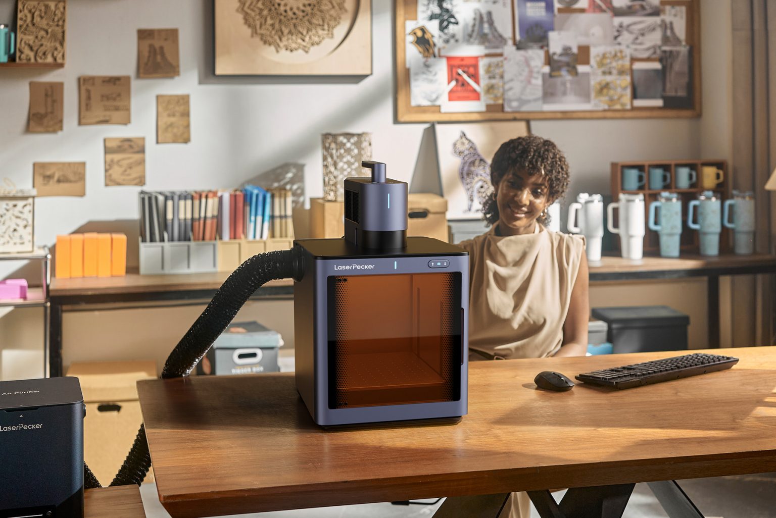 LaserPecker 5 蜂鳥五代 高速雙光源雷雕機 | 木百貨